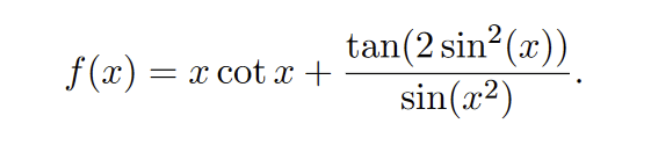 Solved define f (0) in a way that extends f (x) to be | Chegg.com