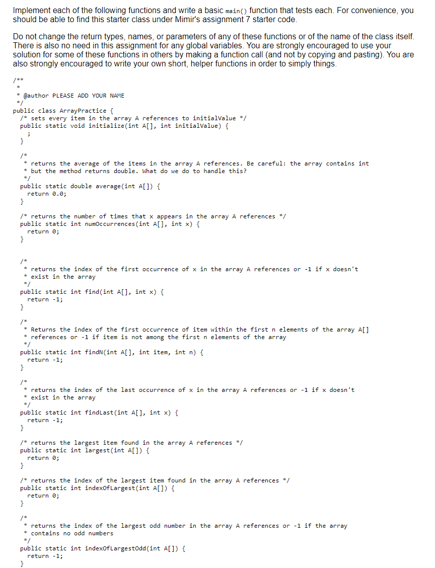 Solved Please solve in Java accordingly to the instruction, | Chegg.com