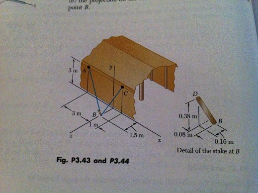 Solved Ropes AB and BC are two of the ropes used to support | Chegg.com