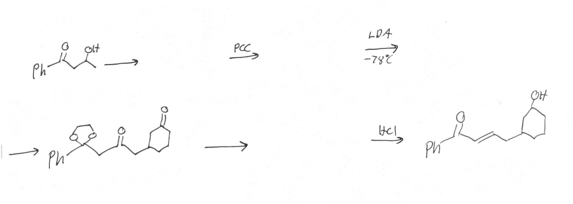 Solved PCC −78∘CC CDA HCl | Chegg.com