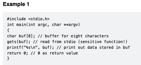 Solved Example 1 #include int main(int argc, char **argv) { | Chegg.com