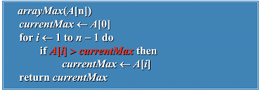 Solved In C++, take a look at the arrayMax psuedocode | Chegg.com
