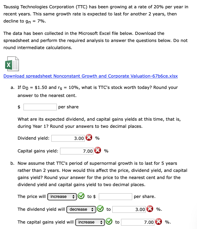 Solved Taussig Technologies Corporation (TTC) has been | Chegg.com