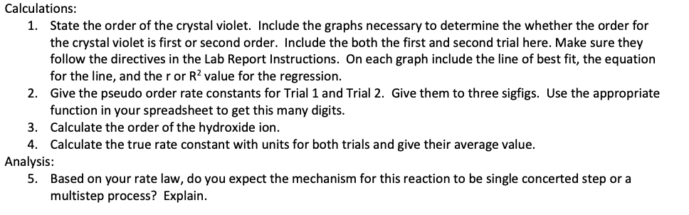 I made the graphs for #1. The line for ln(absorbance) | Chegg.com