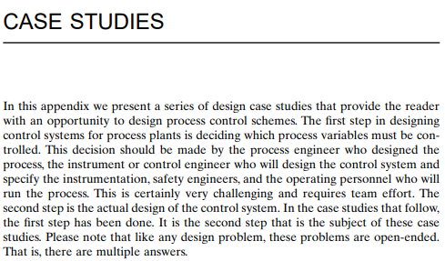 CASE STUDIES In this appendix we present a series of | Chegg.com