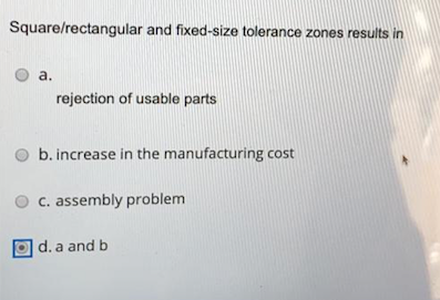 Solved Square/rectangular and fixed-size tolerance zones | Chegg.com