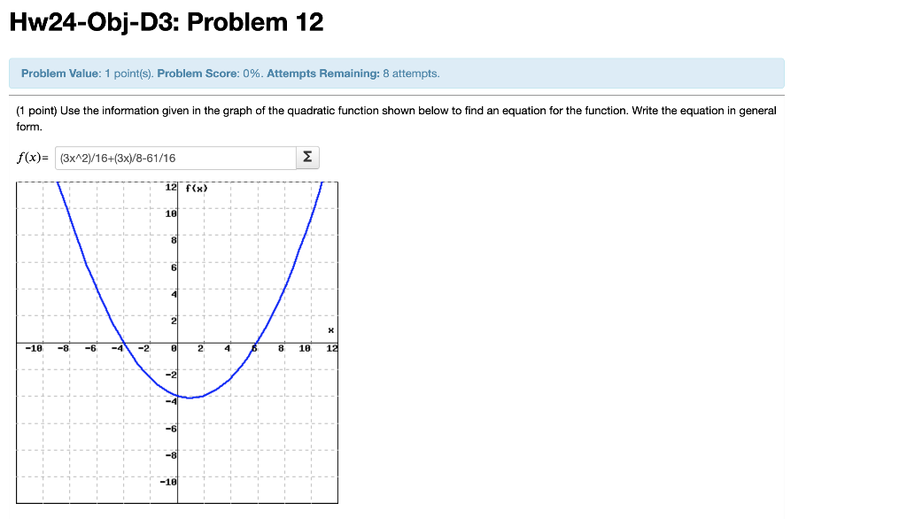 Solved Hw24-Obj-D3: Problem 12 Problem Value: 1 point(s). | Chegg.com