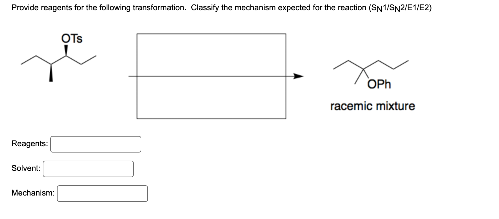 Solved Provide reagents for the following transformation. | Chegg.com