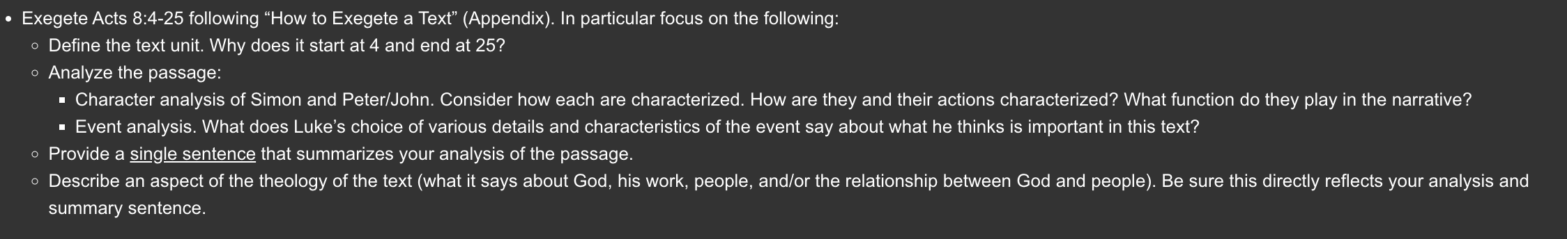 Exegete Acts 8:4-25 following "How to Exegete a Text" | Chegg.com