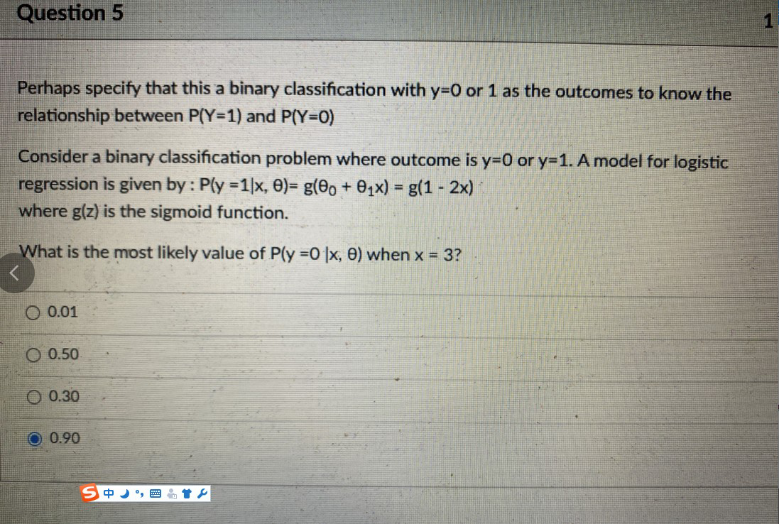 Solved Perhaps specify that this a binary classification | Chegg.com