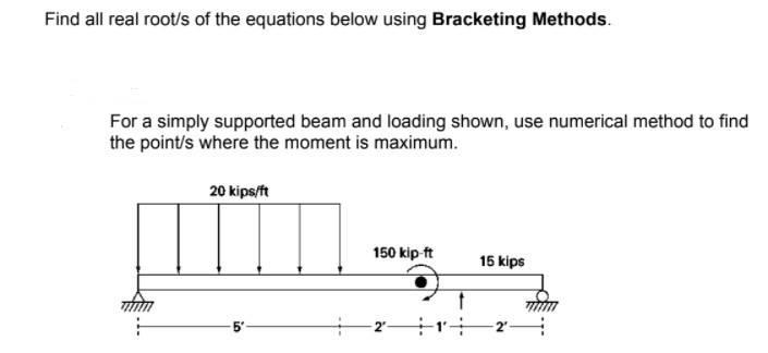 Solved Find all real root/s of the equations below using | Chegg.com