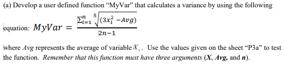 Solved Develop a User defined Function | Chegg.com