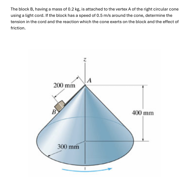 Solved The block B, ﻿having a mass of 0.2 ﻿kg , ﻿is attached | Chegg.com