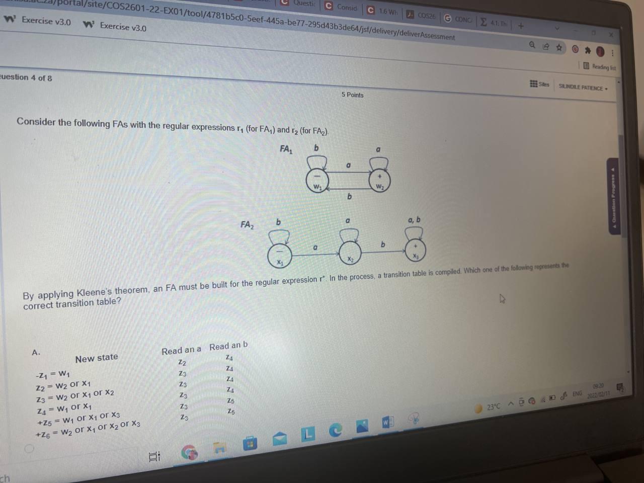 Solved Consider the following FAs with the regular | Chegg.com