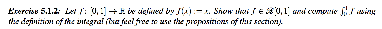 Solved Exercise 5.1.2: Let f: [0, 1] → R be defined by | Chegg.com