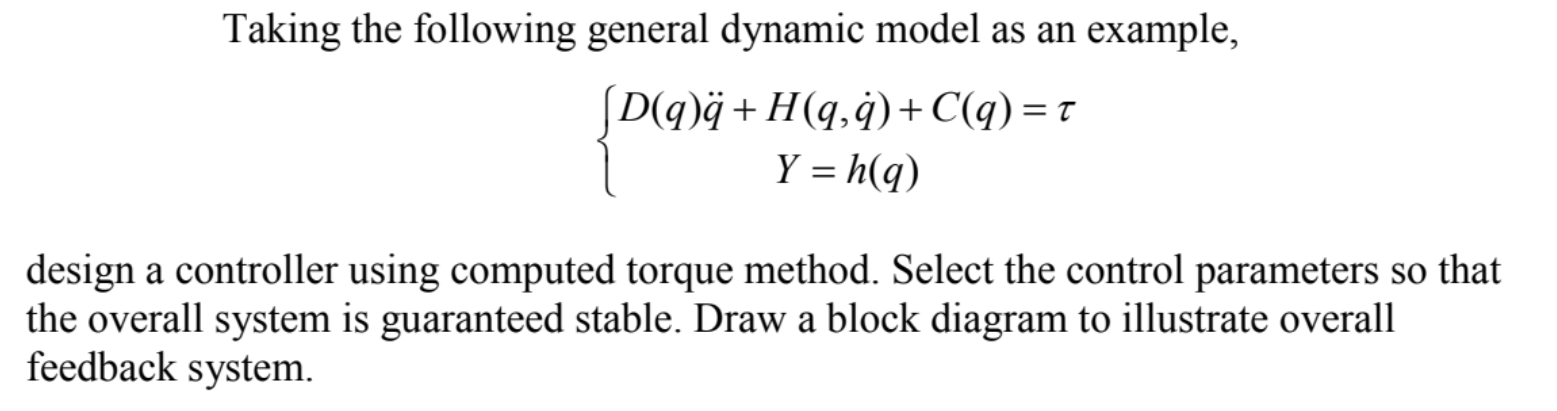 Solved Taking the following general dynamic model as an | Chegg.com