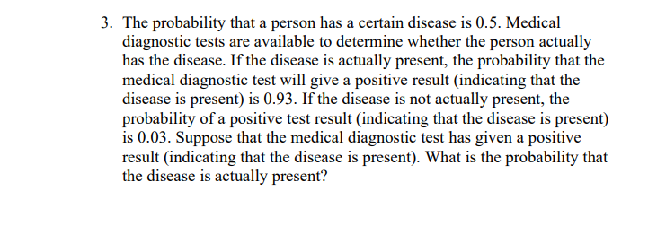 Solved 3. The probability that a person has a certain | Chegg.com