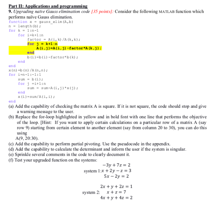 Solved Part II: Applications and programming 9. Upgrading | Chegg.com
