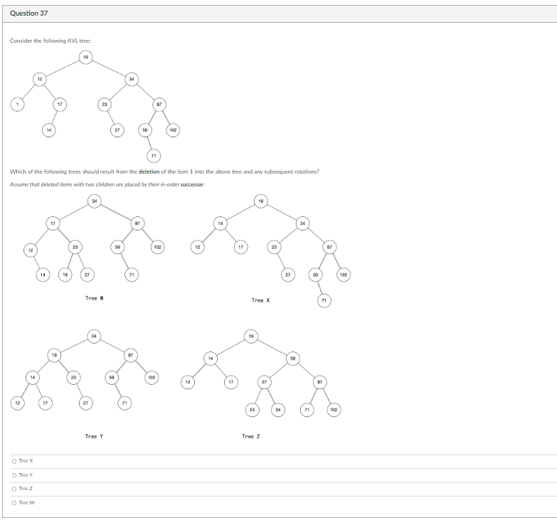 Solved Consider the following AWL tree: Which of the | Chegg.com