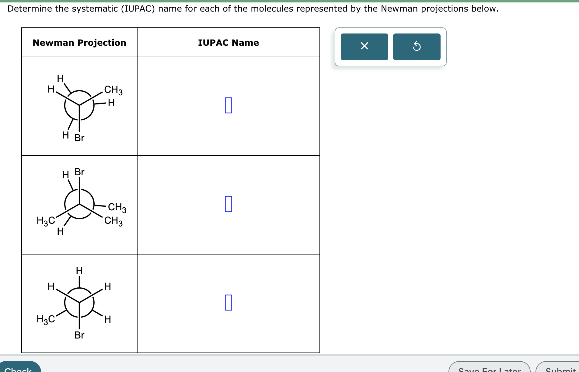 Solved Determine the systematic (IUPAC) ﻿name for each of | Chegg.com