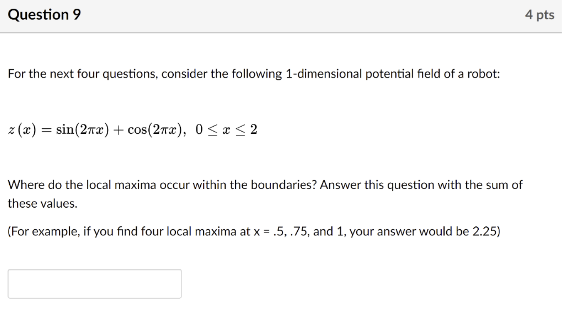 Solved For the next four questions, consider the following | Chegg.com