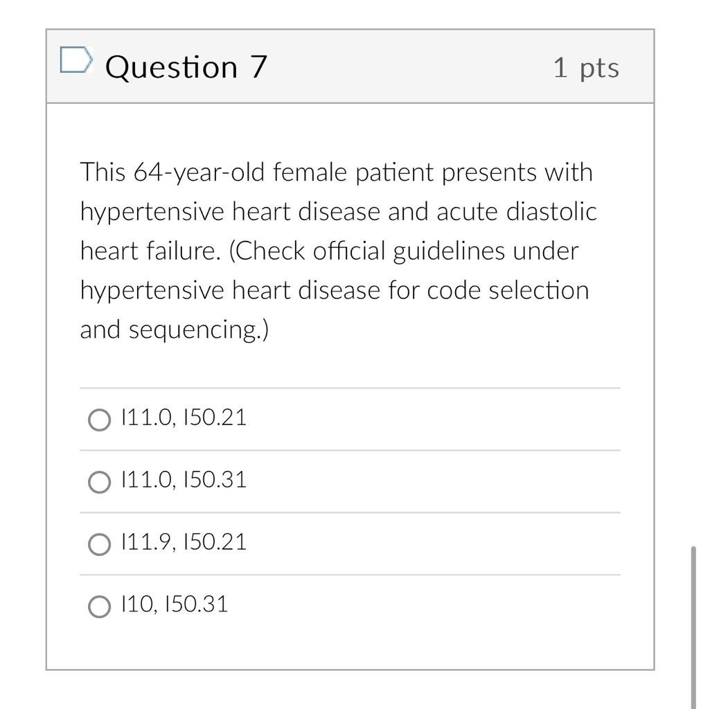 Solved Question 3 This 42-year-old female patient is here | Chegg.com