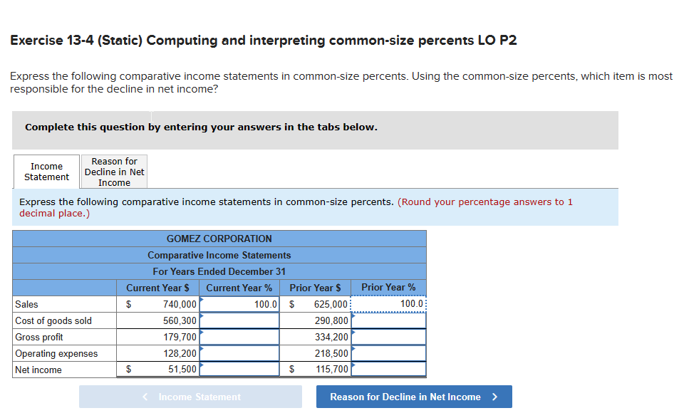 Solved Exercise 13-4 (Static) Computing and interpreting | Chegg.com