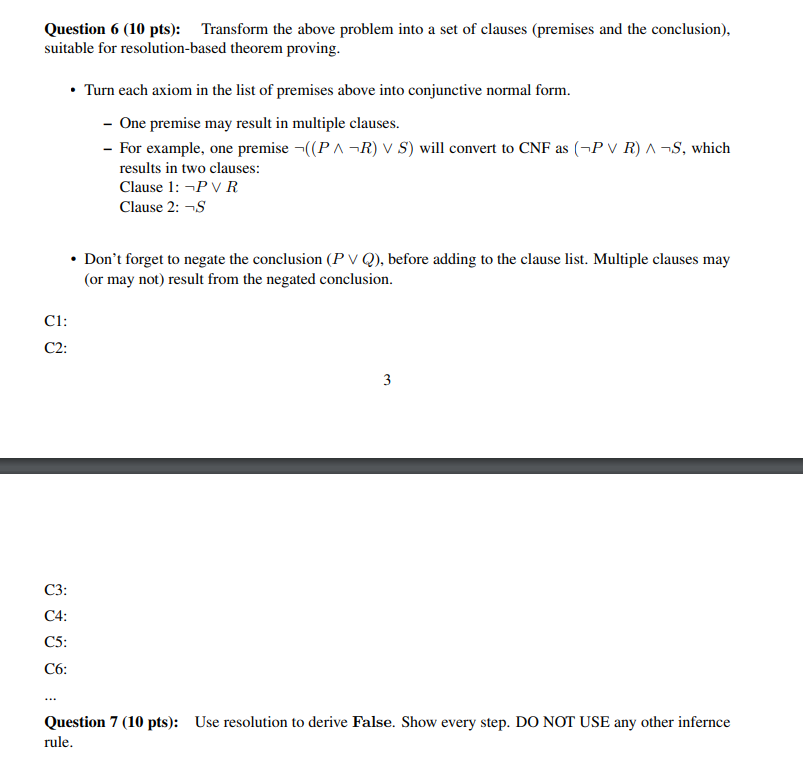 Question 6(10 pts): Transform the above problem into | Chegg.com