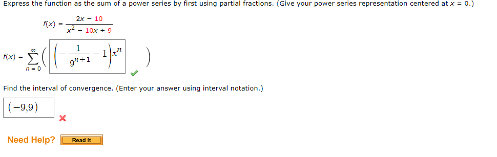 Solved Express the function as the sum of a power series by | Chegg.com