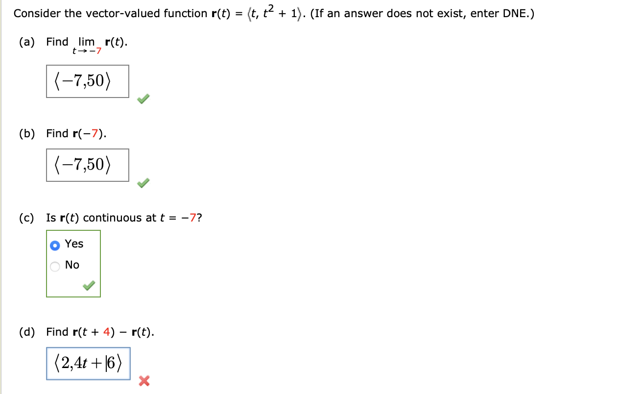 Solved Consider the curve described by the vector-valued | Chegg.com