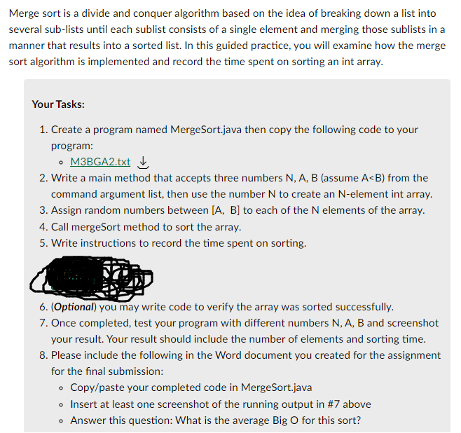 Solved Merge sort is a divide and conquer algorithm based on | Chegg.com