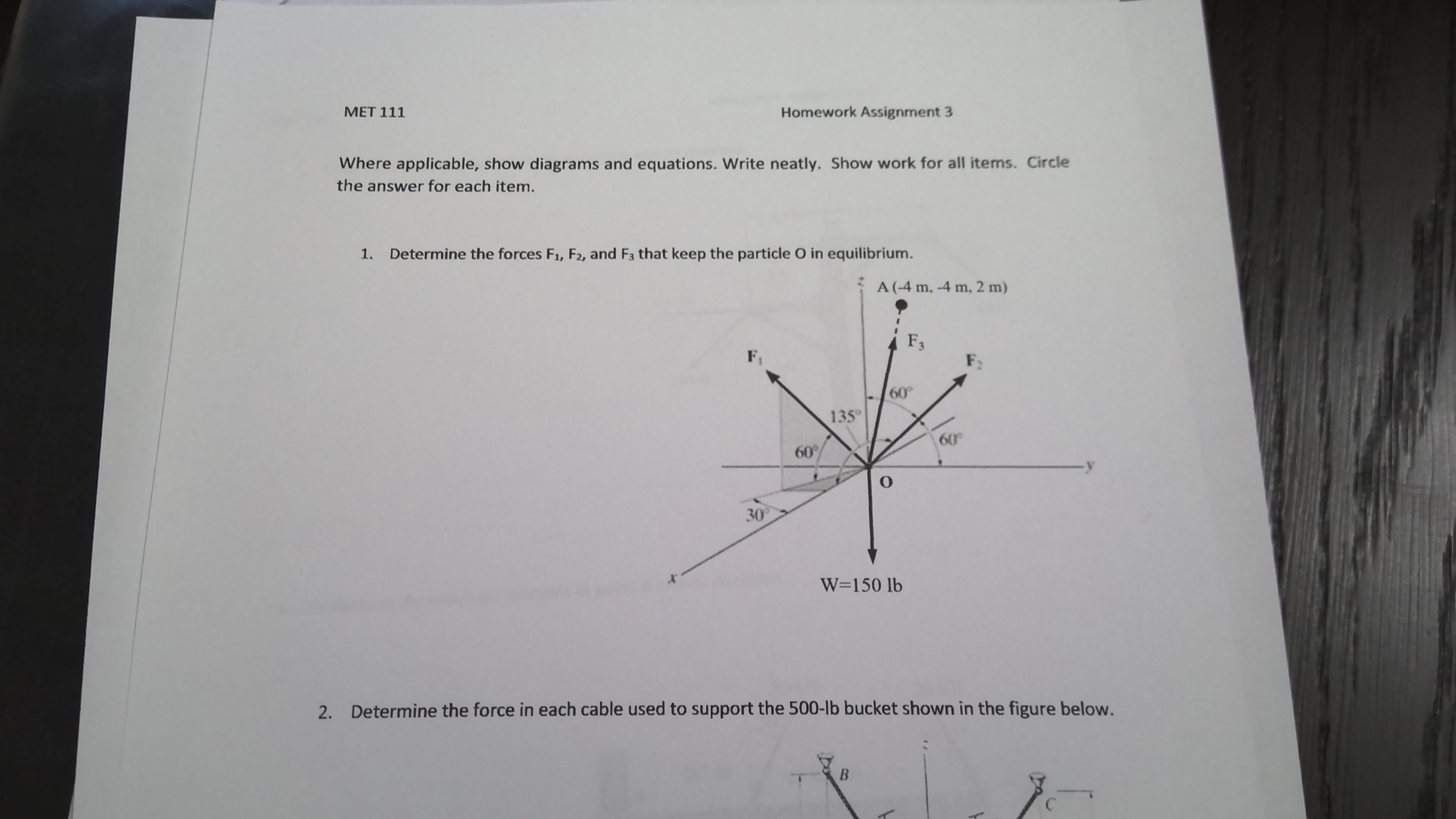 Solved Met 111 Homework Assignment 3 Where Applicable Show