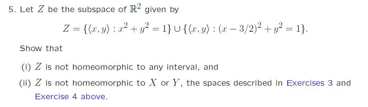 5. Let Z be the subspace of R2 given by | Chegg.com