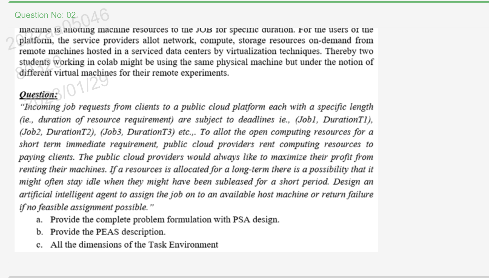 Solved This is a subjective question, hence you have to | Chegg.com