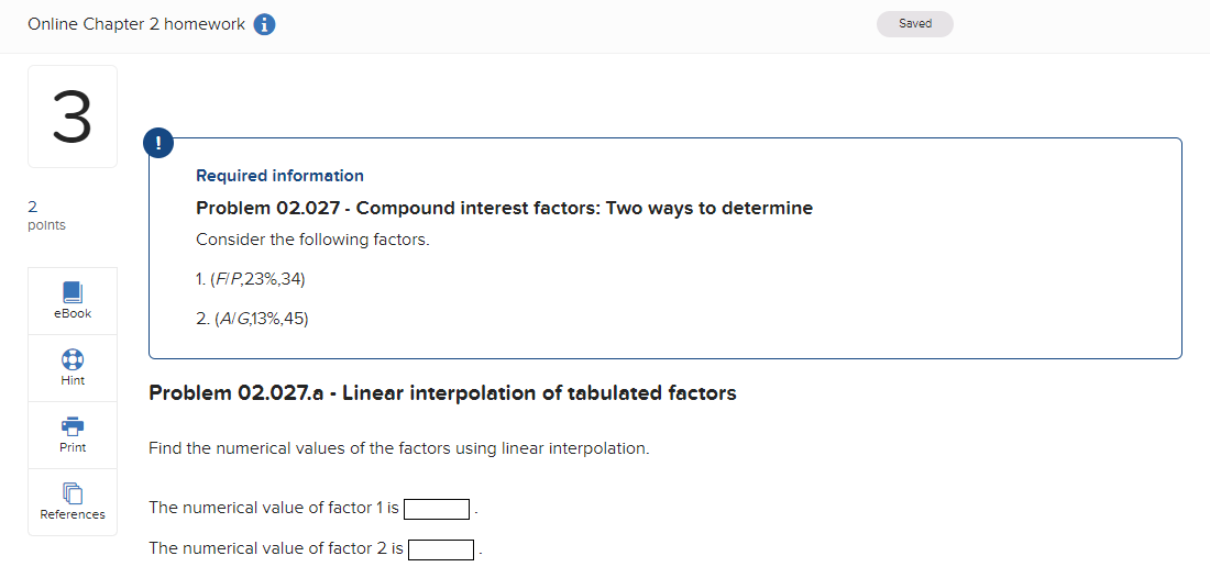 Solved Required informationProblem 02.027 - ﻿Compound | Chegg.com