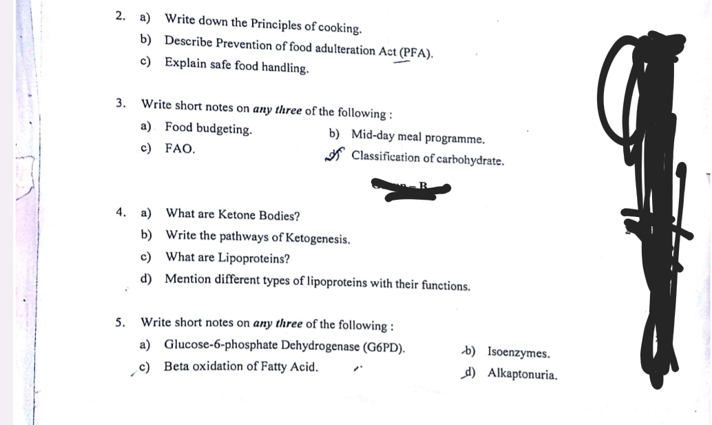 Solved 2. a) Write down the Principles of cooking. b) | Chegg.com