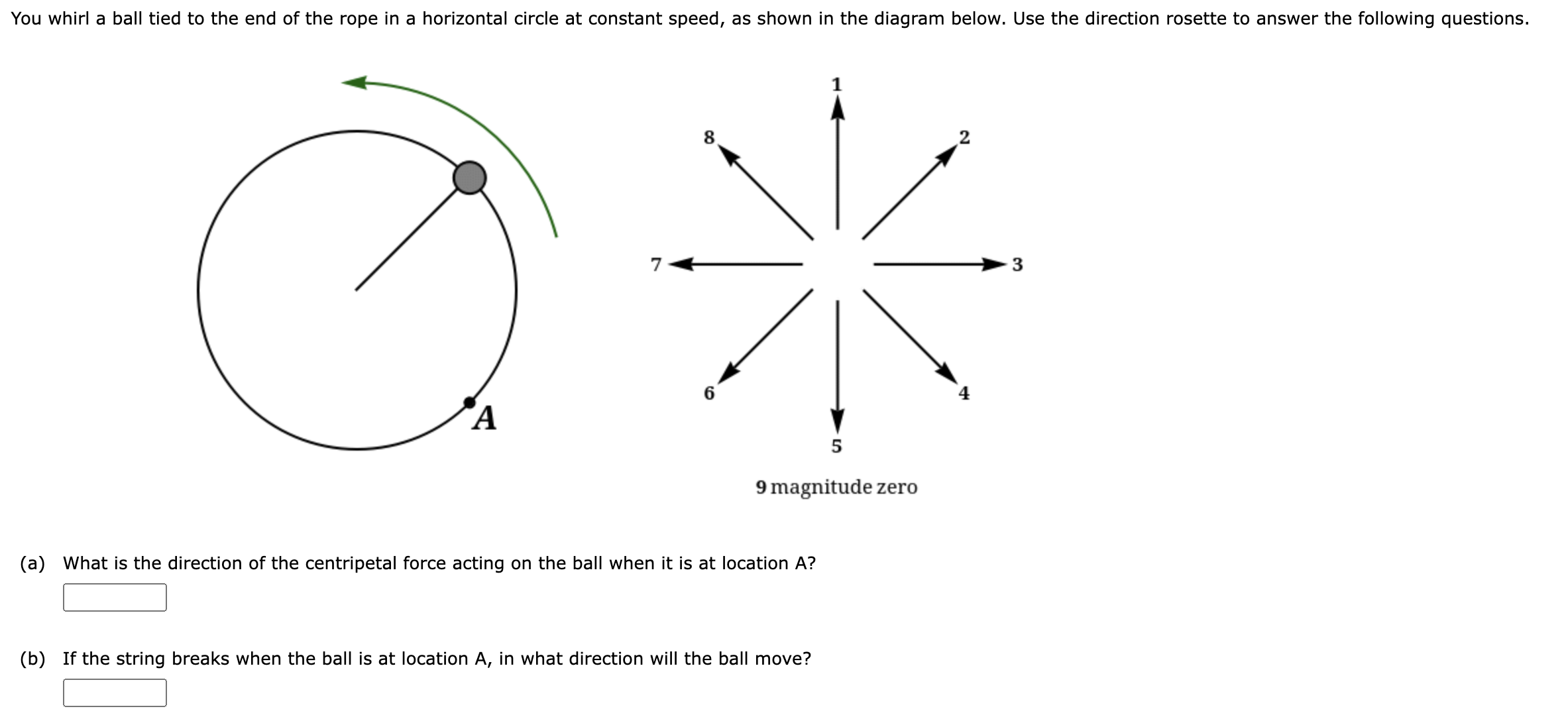 Solved You whirl a ball tied to the end of the rope in a | Chegg.com