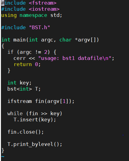 For 40 points, create the BST.h file needed to | Chegg.com