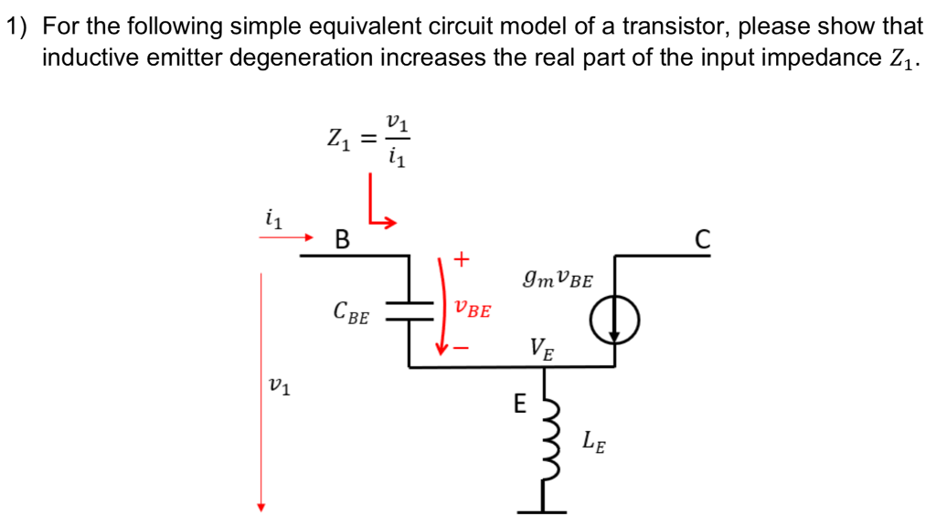 Solved 1) For the following simple equivalent circuit model | Chegg.com