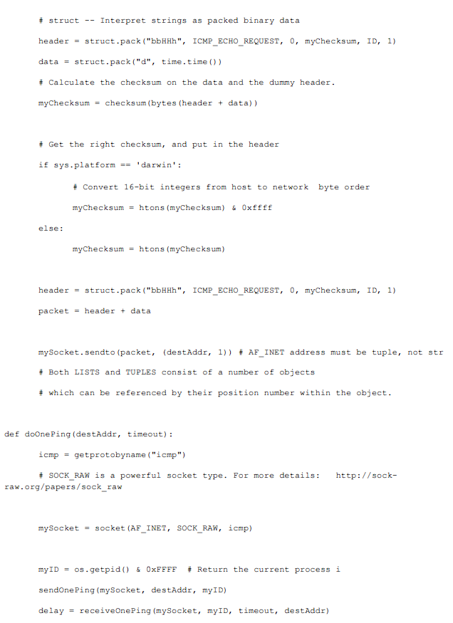 Solved Lab 4: ICMP Pinger Lab In this lab, you will gain a | Chegg.com