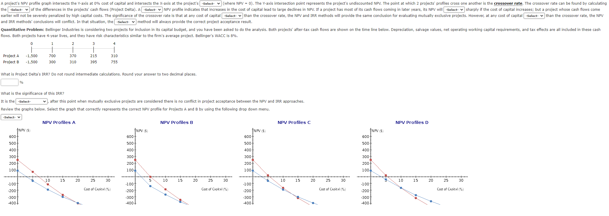 and IRR methods' conclusions will conflict. In that | Chegg.com