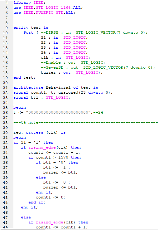 Solved This code makes two different sounds. When nothing is | Chegg.com