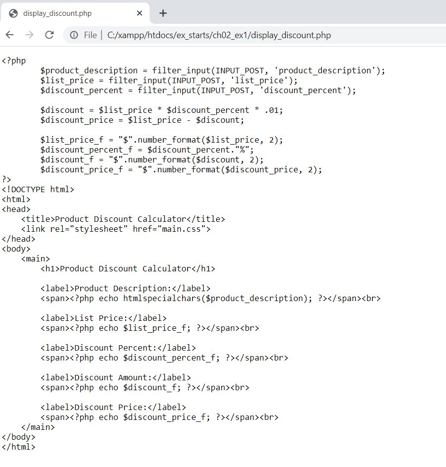 Solved HI,I am running a php program that gets user data | Chegg.com
