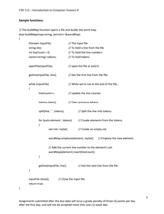 Solved CSE 112 - Word Index - Chapter 17 (Challenge \# 7) - | Chegg.com