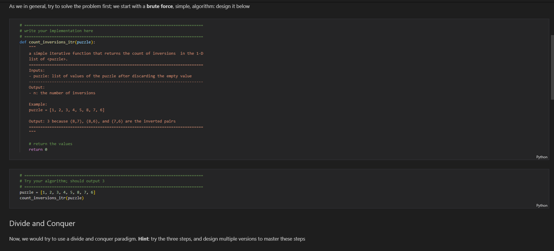 Solved In Python Please Send The Algorithm S Code By Using Chegg
