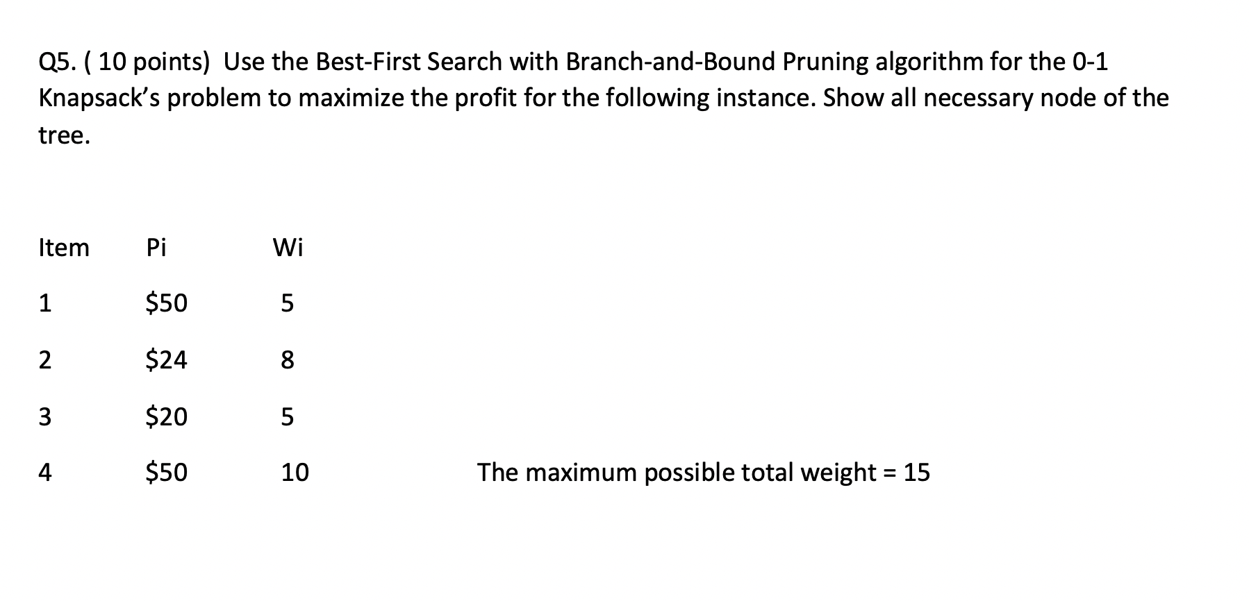 USE BEST FIRST SEARCH WITH BRANCH AND BOUND NOT | Chegg.com