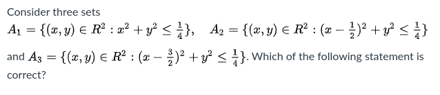 Solved which two sets are linearly seperable? or is it none | Chegg.com