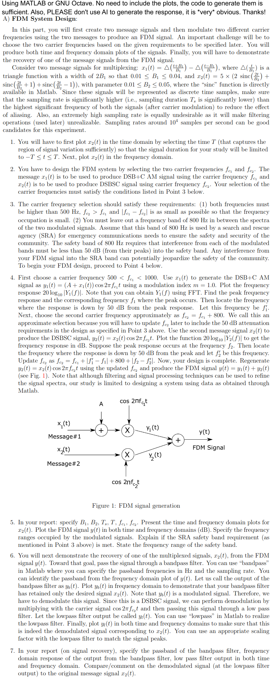 Using MATLAB or ﻿GNU Octave. No ﻿need to ﻿include the | Chegg.com