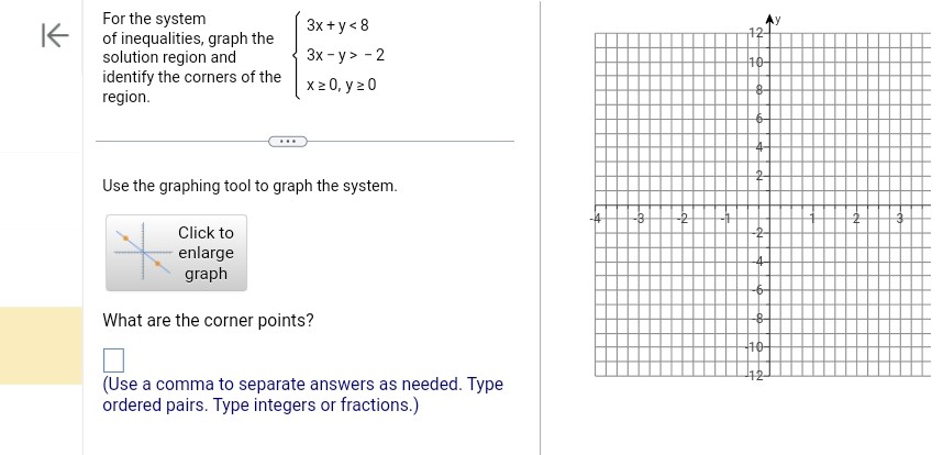 Solved For the system of inequalities, graph the solution | Chegg.com