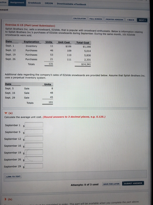 Solved actice Assignment Gradebook ORION Downloadable | Chegg.com